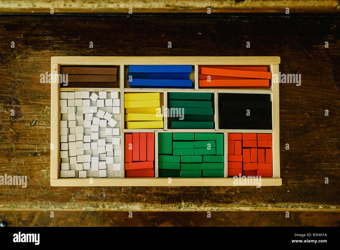 Blocks of different sizes and colors to build shapes and count Stock ...