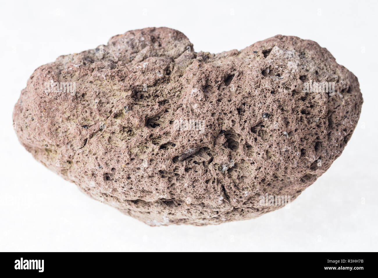 macro photography of natural mineral from geological collection - brown ...