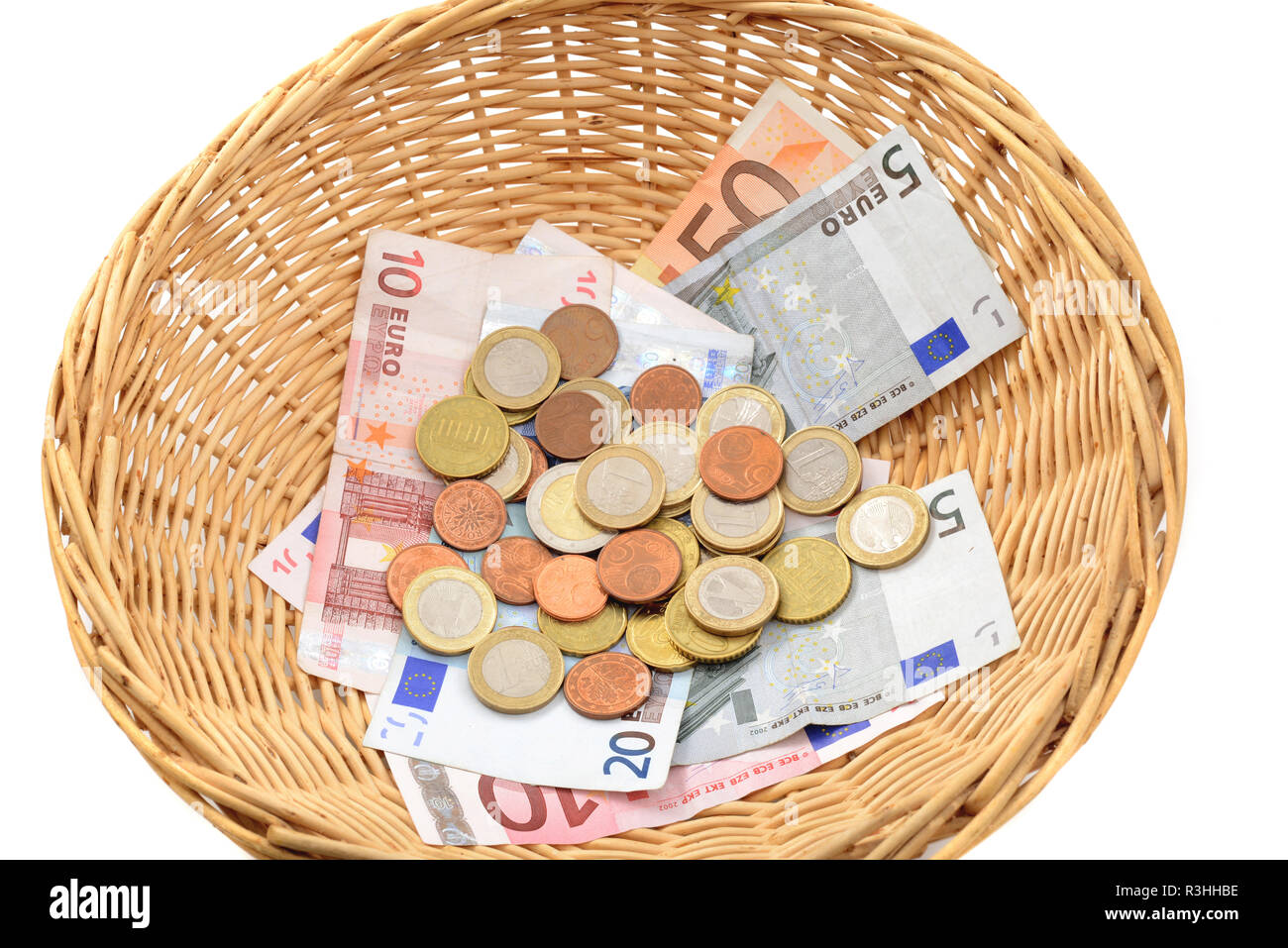 Church collection basket hi-res stock photography and images - Alamy