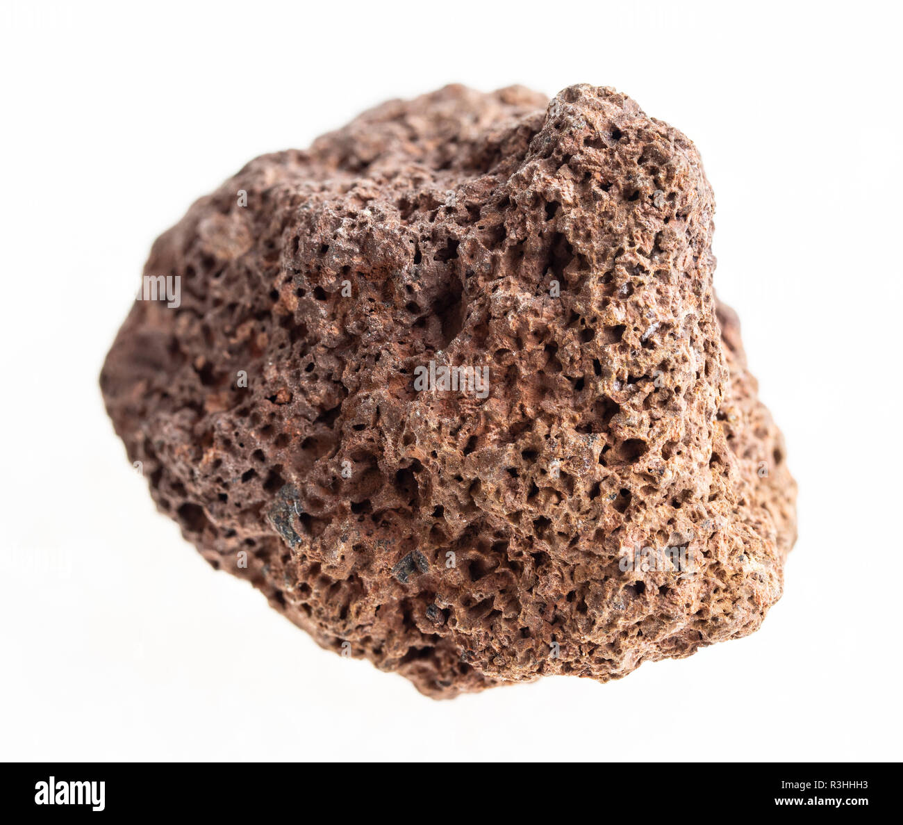 macro photography of natural mineral from geological collection - brown ...