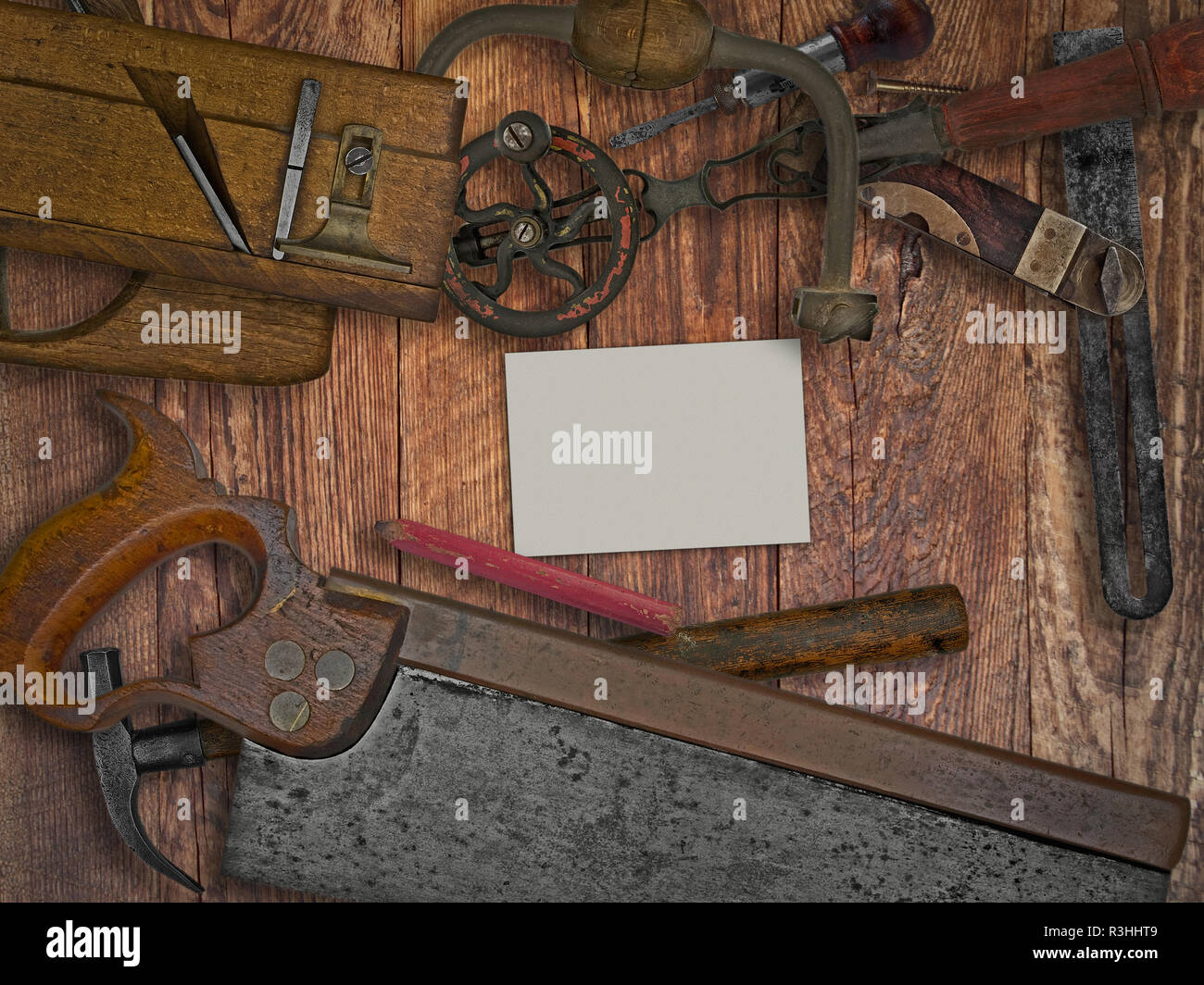 Friendly carpenter timber business card hi-res stock photography and ...