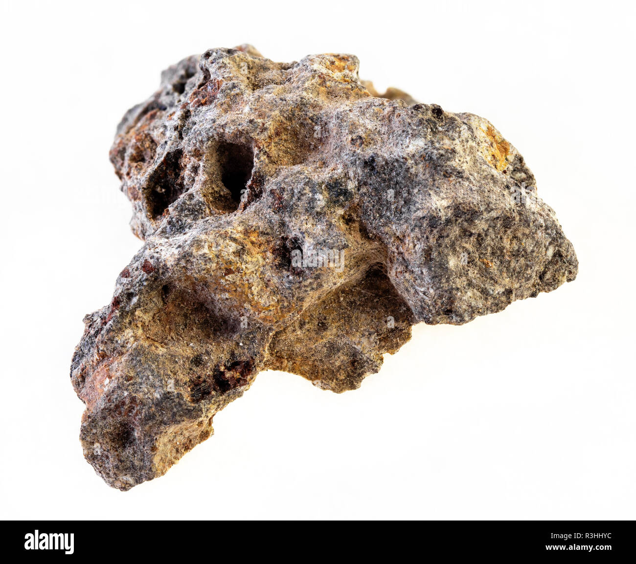 macro photography of natural mineral from geological collection - rough ...