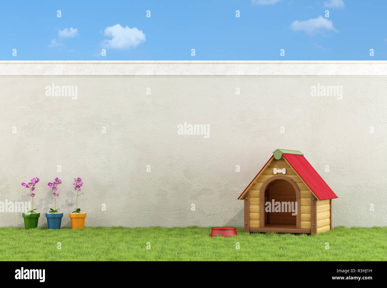 Garden kennel green roof hi-res stock photography and images - Alamy