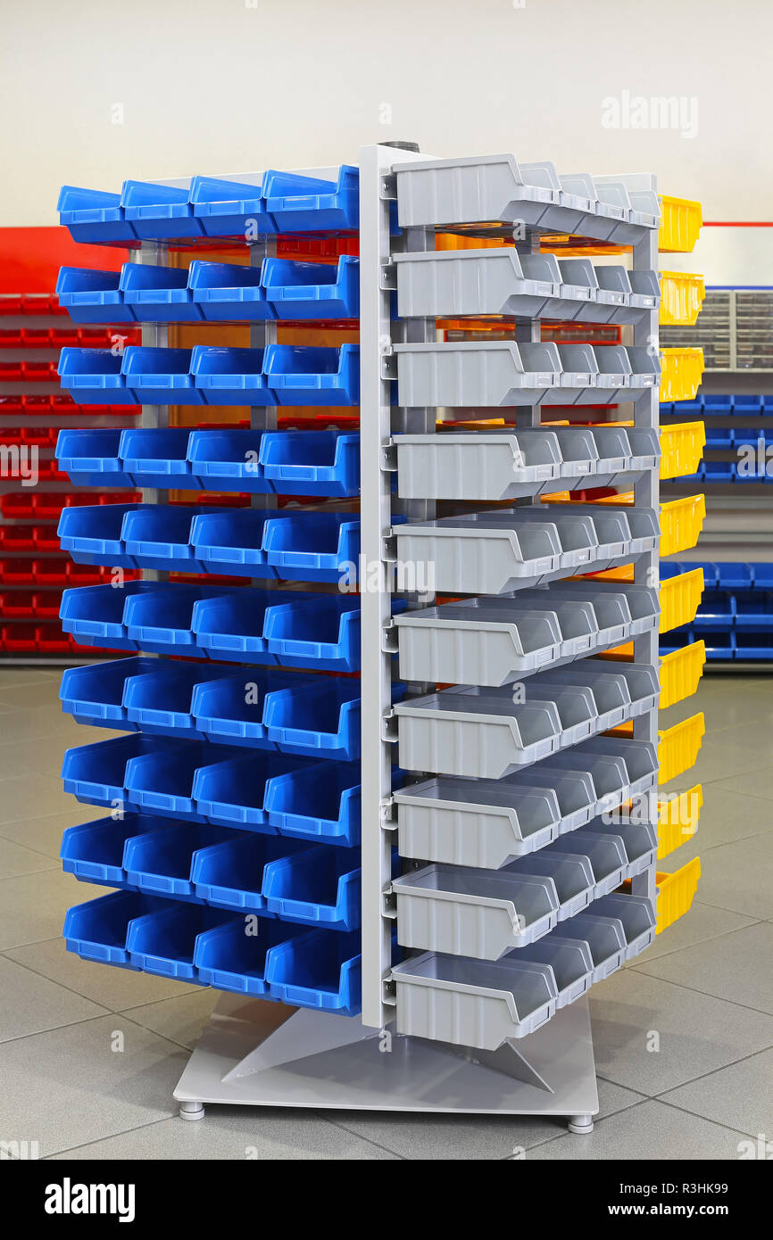 Workshop parts storage bins hi-res stock photography and images - Alamy