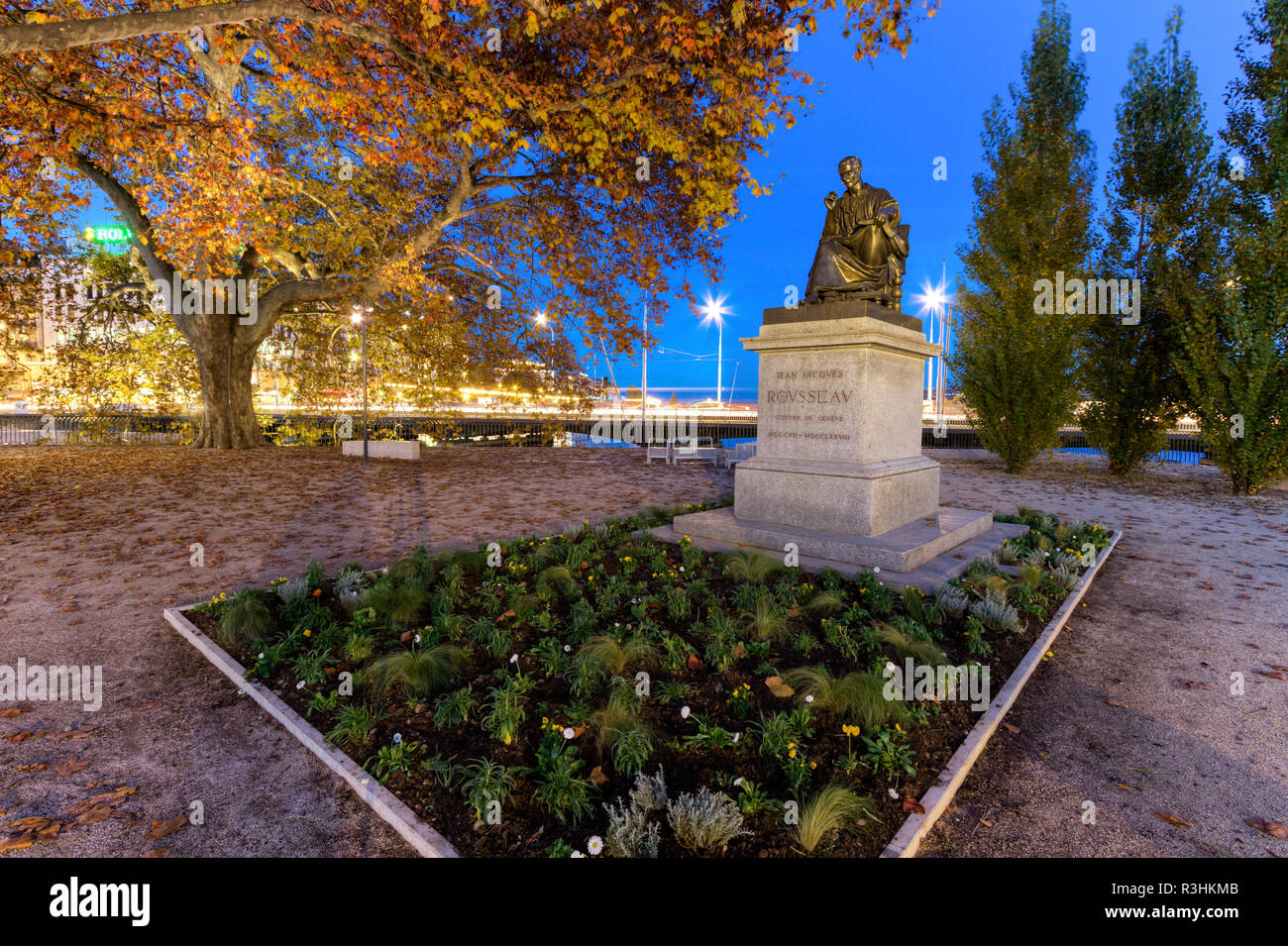 Rousseau island geneva hi-res stock photography and images - Alamy