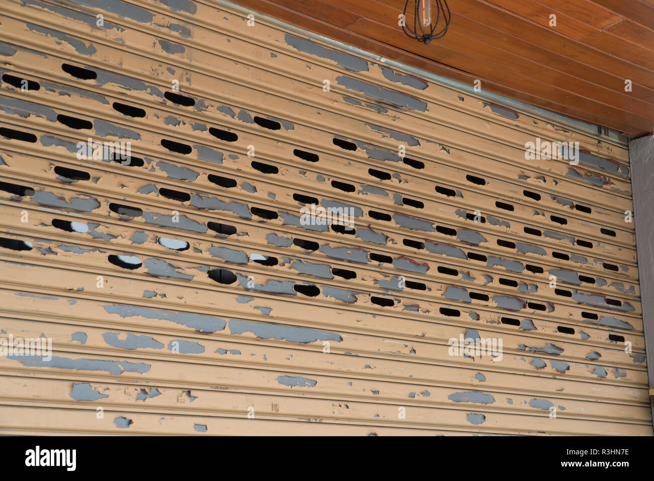 stainless rolling shutter door background, Old Slide door ,Roller ...