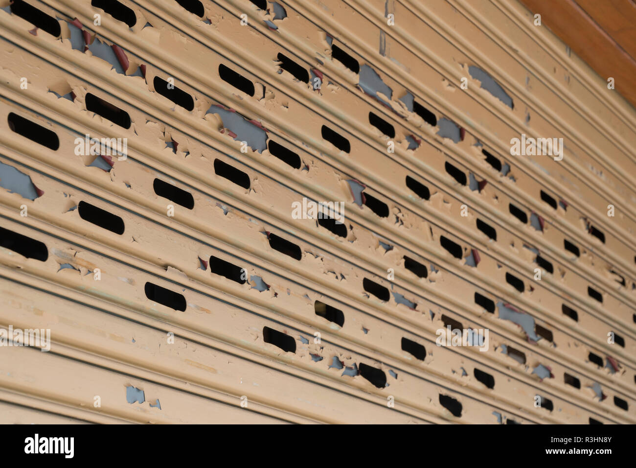 stainless rolling shutter door background, Old Slide door ,Roller ...