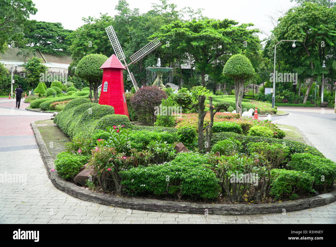 Beautiful Park grounds with plants and Garden landscape design Stock ...