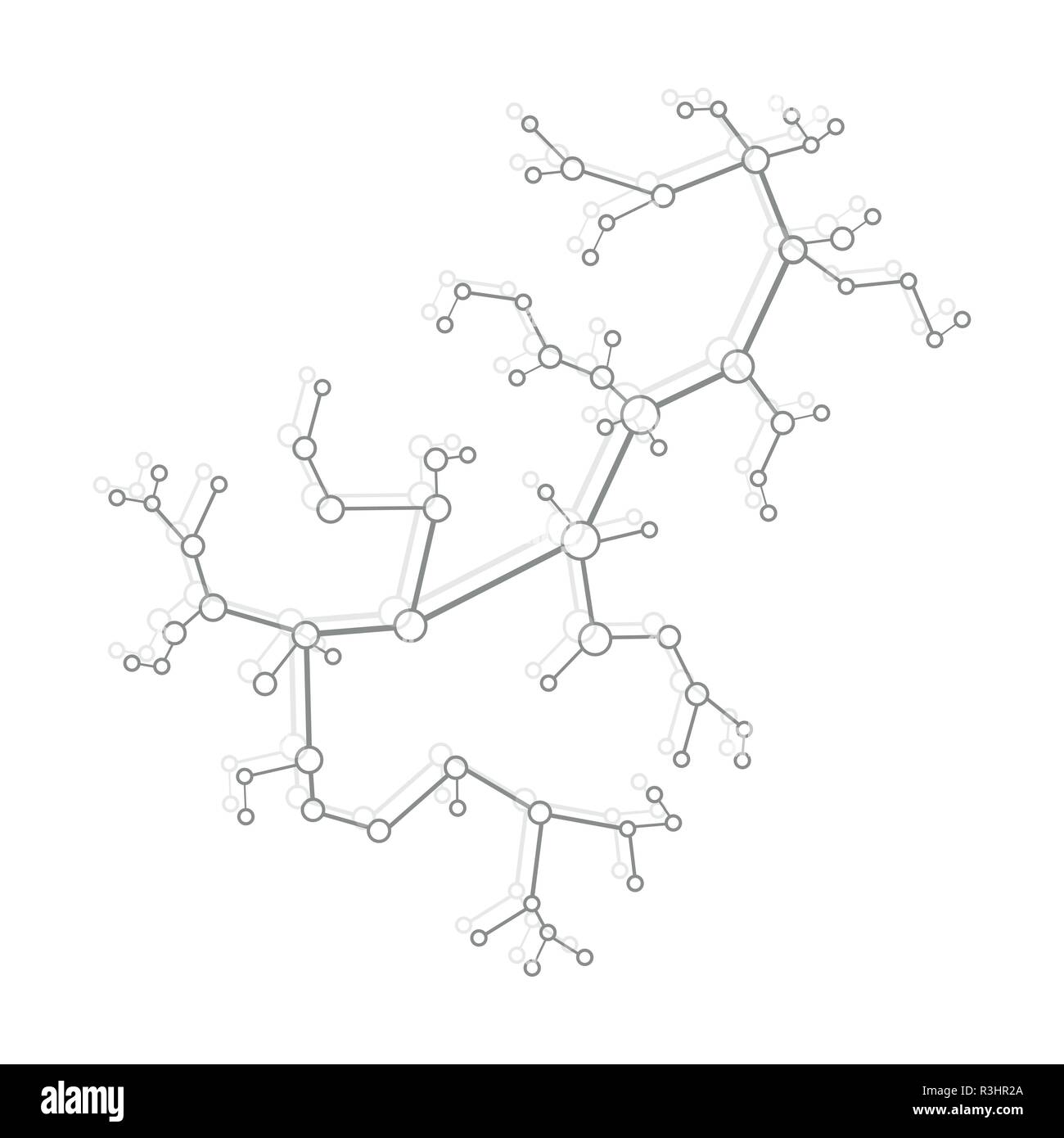 Structure of molecule and communication. Scientific concept. Medical ...