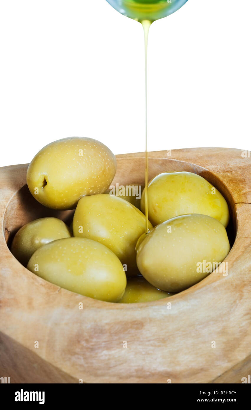Olive oil poured frying pan hi-res stock photography and images - Alamy