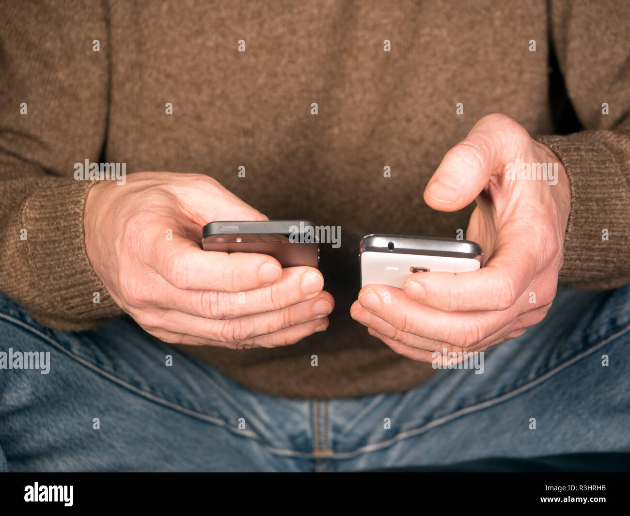 Two piece telephone hi-res stock photography and images - Alamy