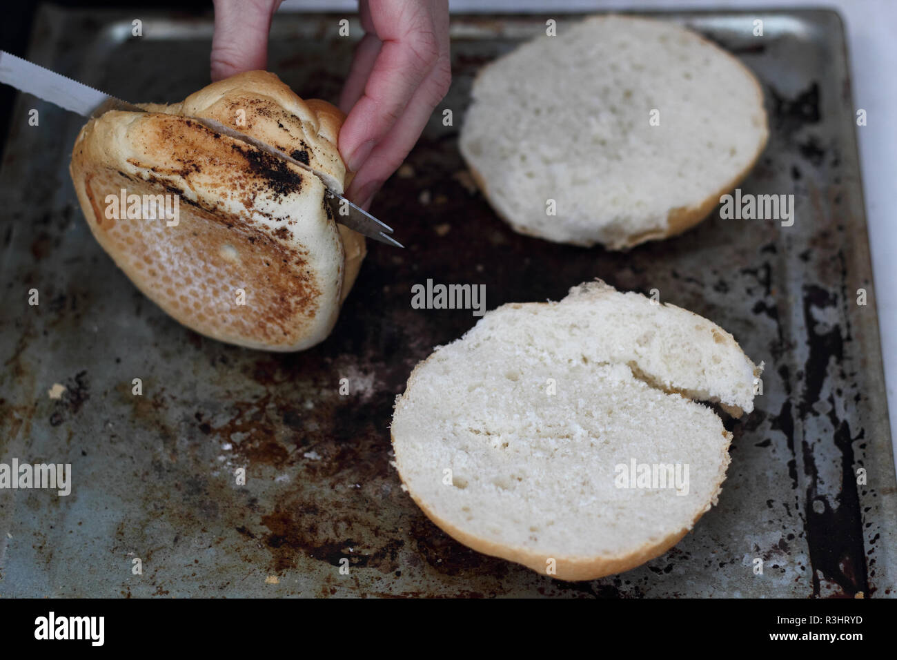 Bread rolls toasting hi-res stock photography and images - Alamy