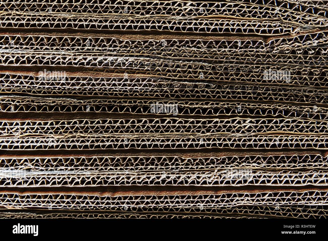 layers of corrugated cardboard,illustration Stock Photo - Alamy