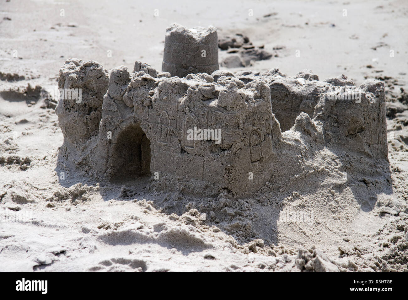 sand castle on the beach Stock Photo - Alamy