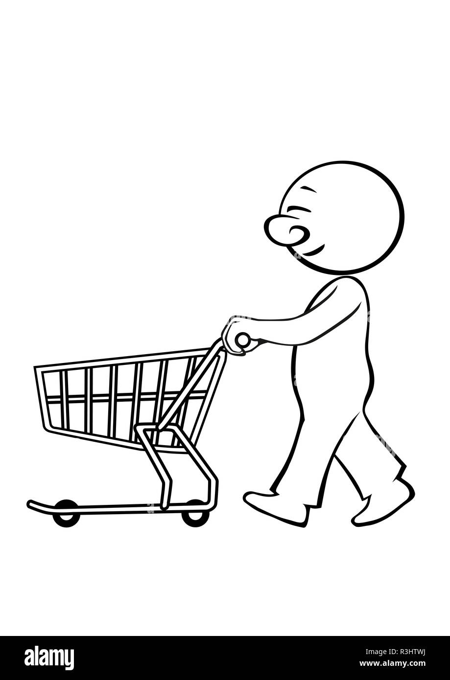 Shopping till shop Black and White Stock Photos & Images - Alamy