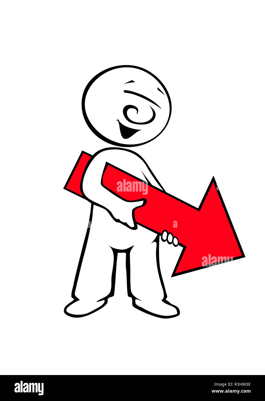 Funny arrow Cut Out Stock Images & Pictures - Alamy