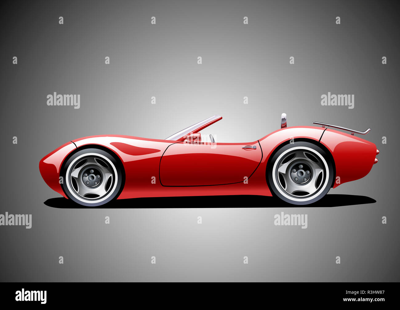 red convertible final Stock Photo - Alamy