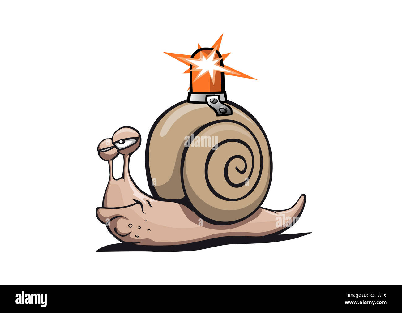 Snail insect cartoon Cut Out Stock Images & Pictures - Alamy
