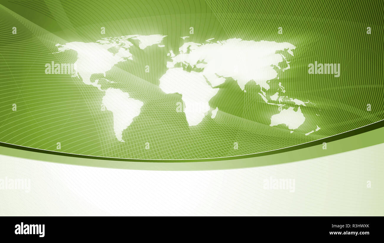 abstract background with world map,green Stock Photo - Alamy