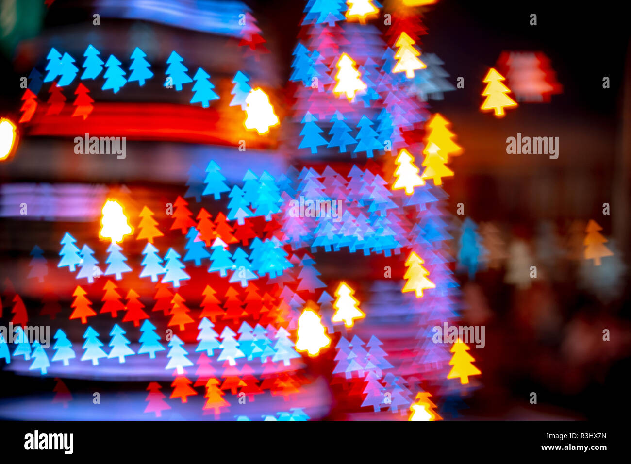 Christmas background with bokeh lights Stock Photo - Alamy