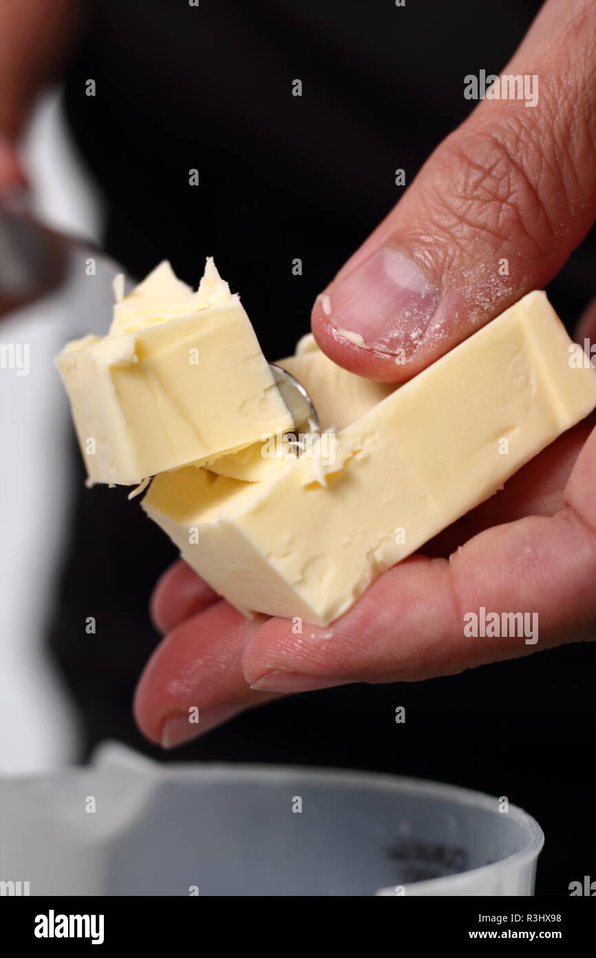 Transfer diced butter into measuring cup. Making Shoofly Tart Series ...