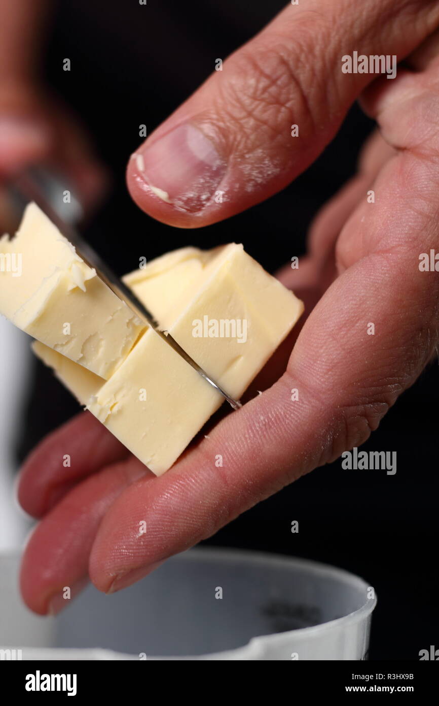Transfer diced butter into measuring cup. Making Shoofly Tart Series ...