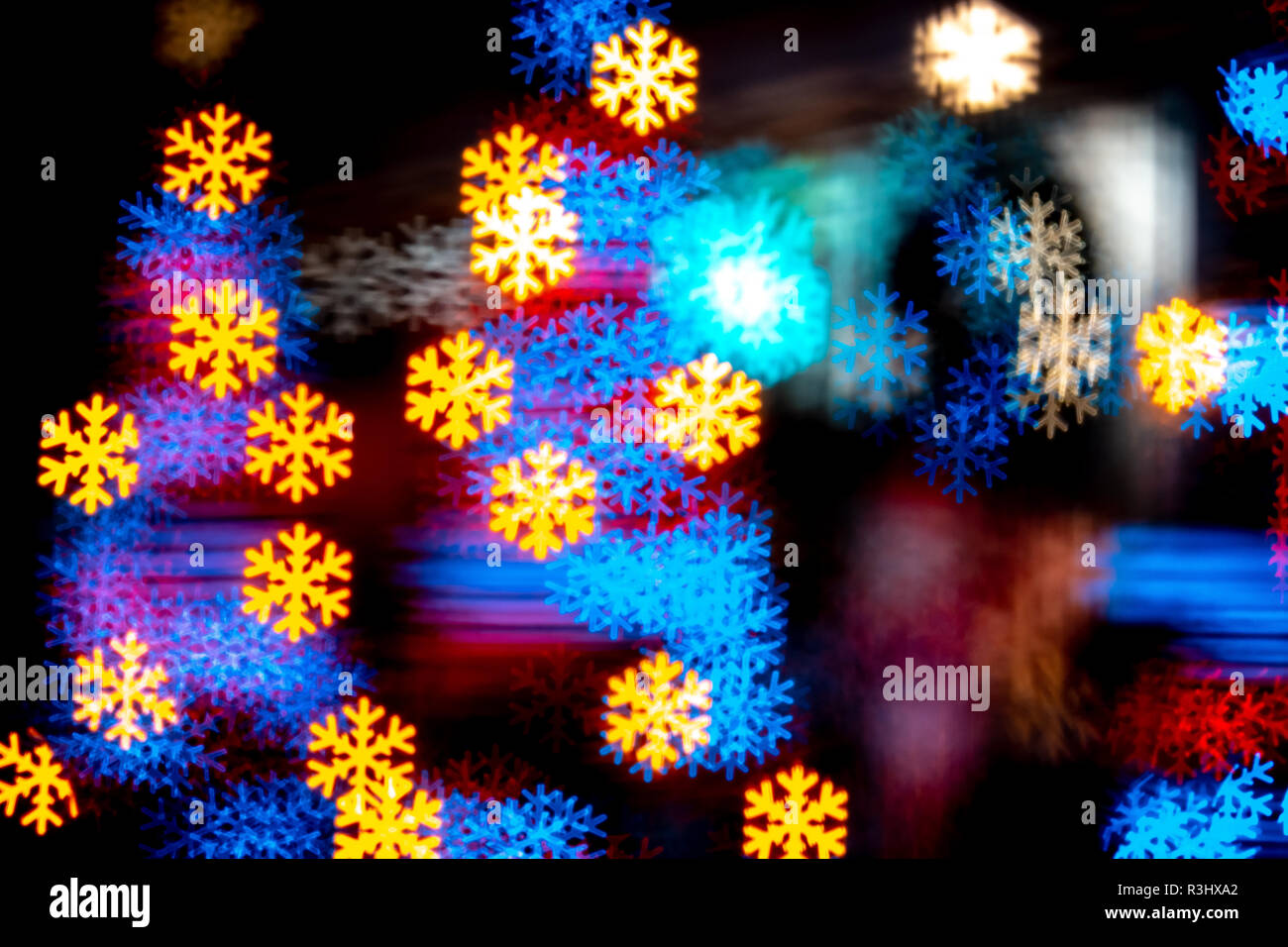 Christmas background with bokeh lights Stock Photo - Alamy