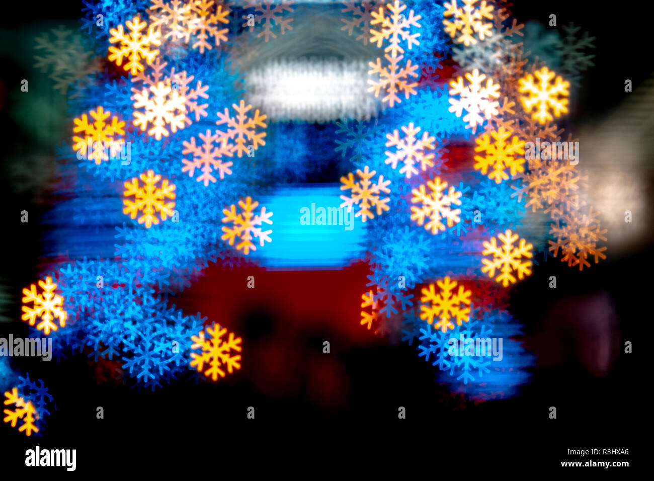 Christmas background with bokeh lights Stock Photo - Alamy