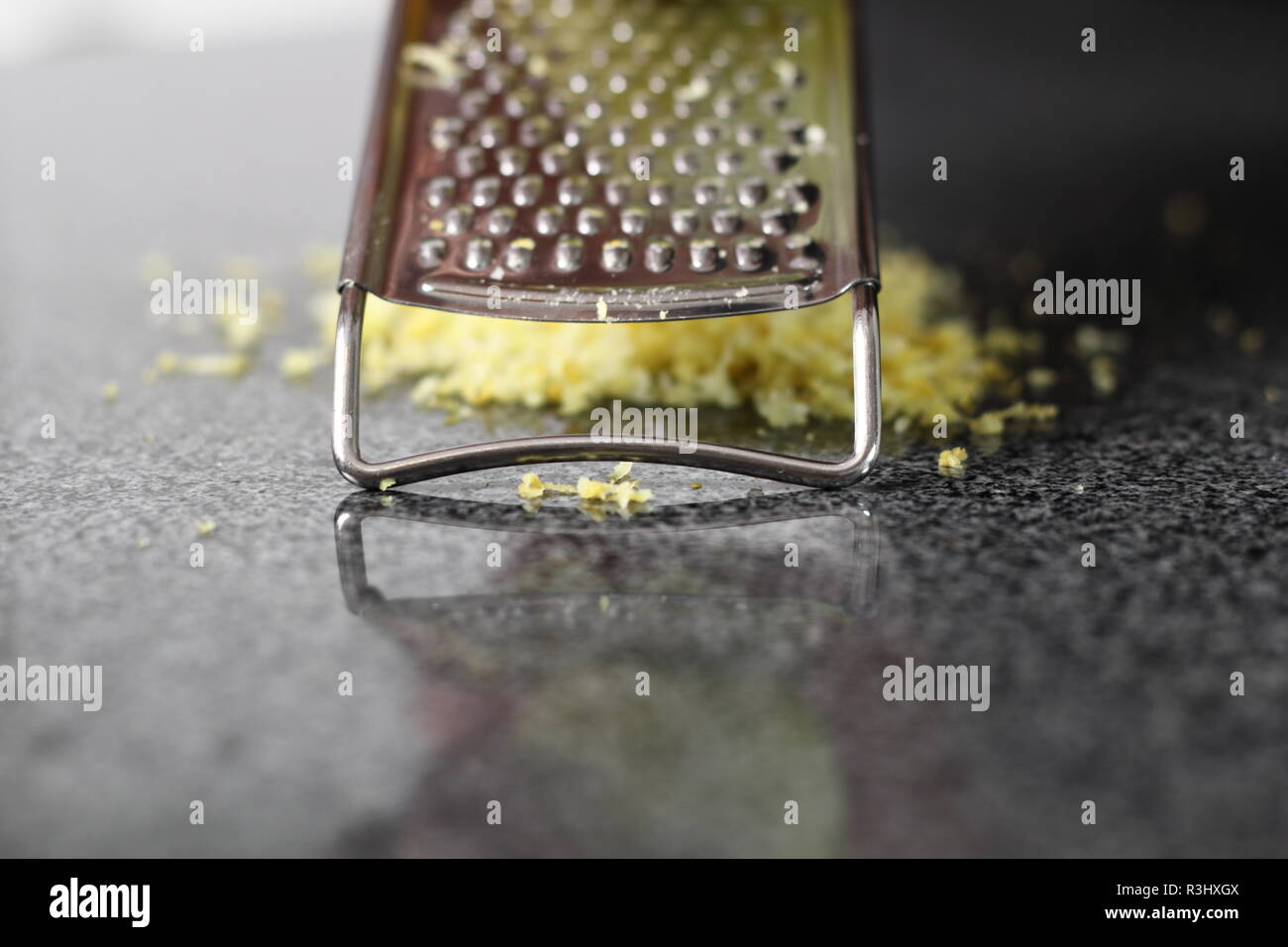Grated lemon rind and grater. Making Shoofly Tart Series Stock Photo ...