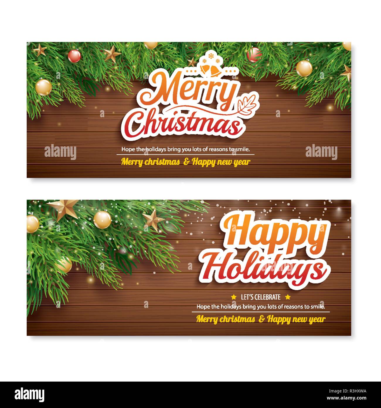 Box gift on wooden Stock Vector Images - Alamy