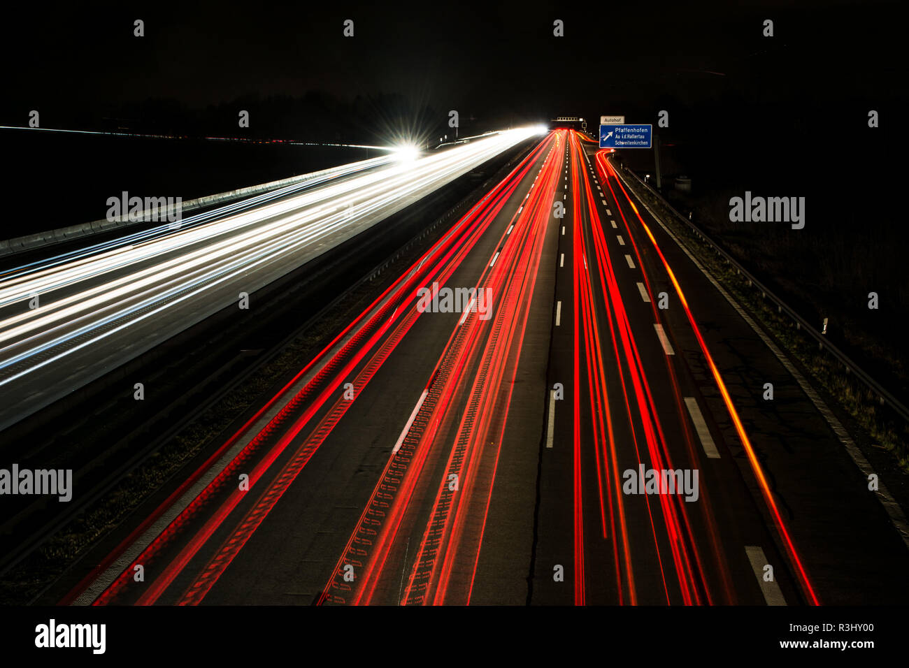 German autobahn motorway exit sign hi-res stock photography and images ...