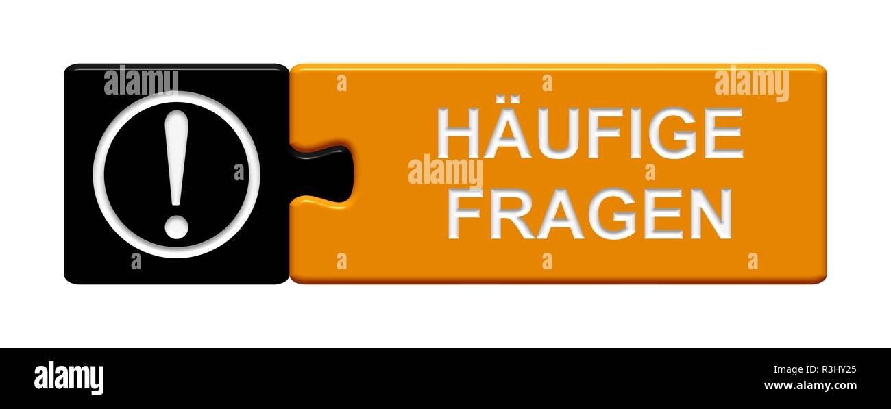 puzzle button: frequently asked questions Stock Photo - Alamy