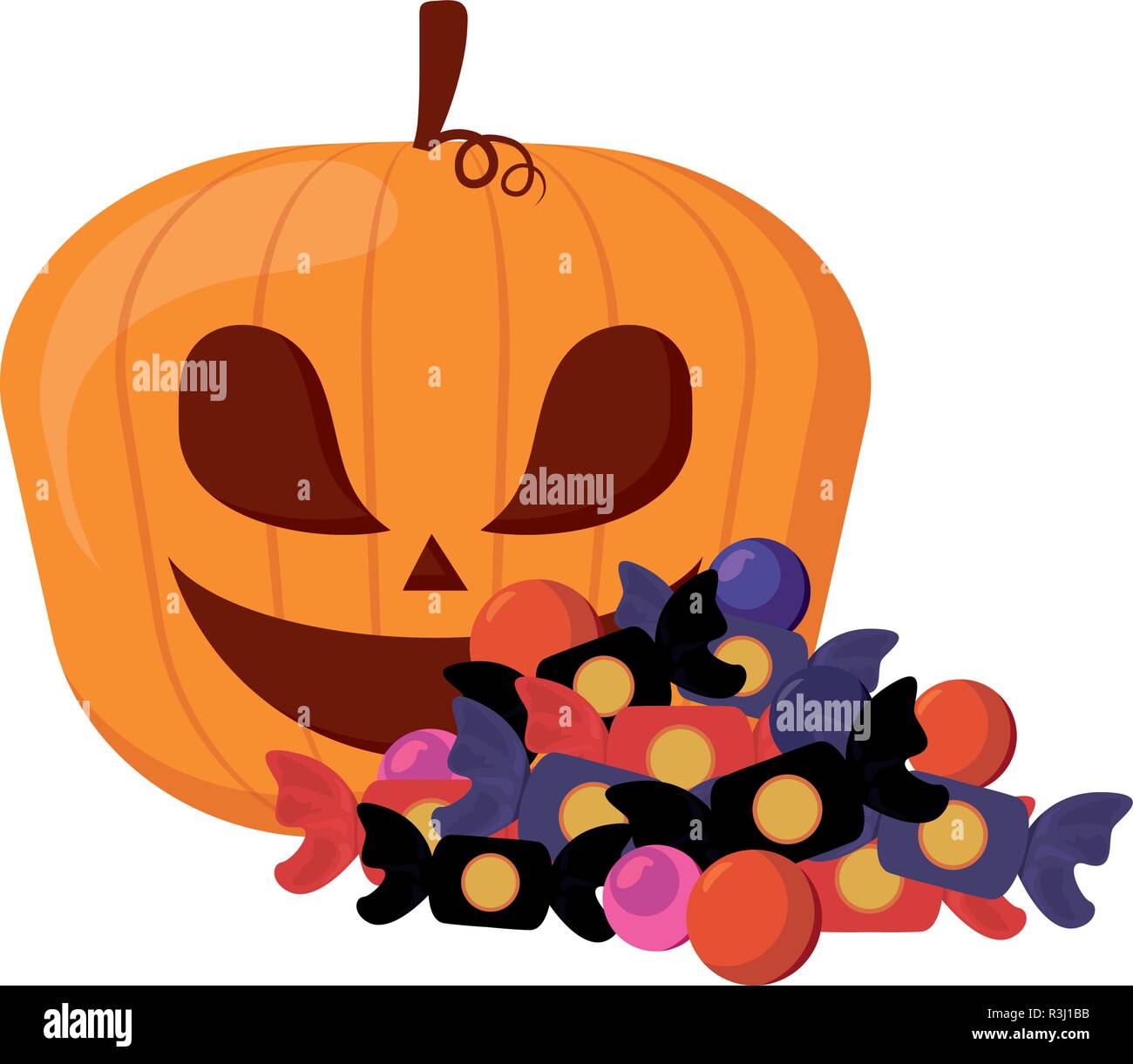 Pile colorful candies background Stock Vector Images - Alamy