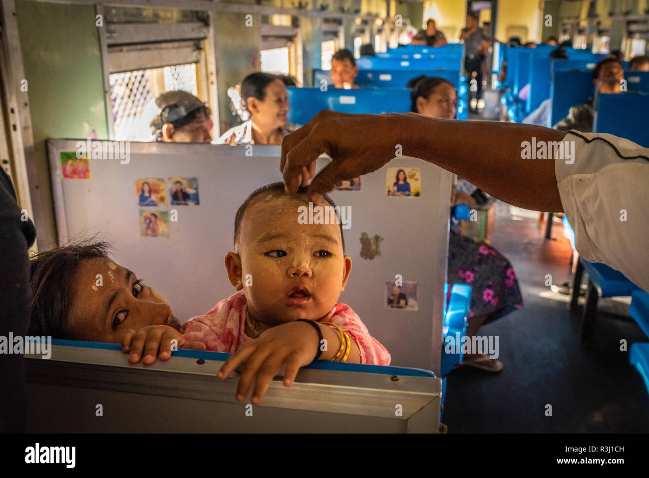 Baby on board train hi-res stock photography and images - Alamy