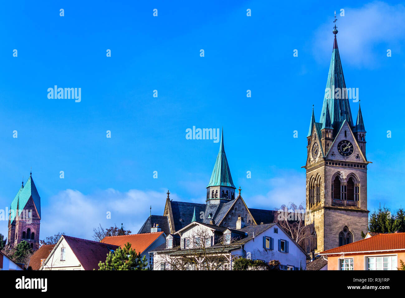 historic downtown bad homburg Stock Photo - Alamy