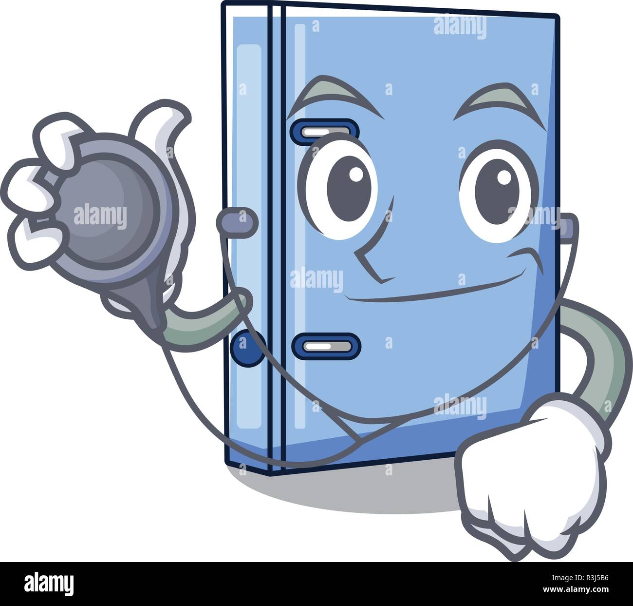 Doctor office binder with on metal cartoon Stock Vector Image & Art - Alamy