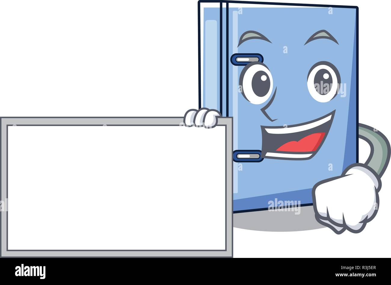 With board office binder with on metal cartoon Stock Vector Image & Art ...