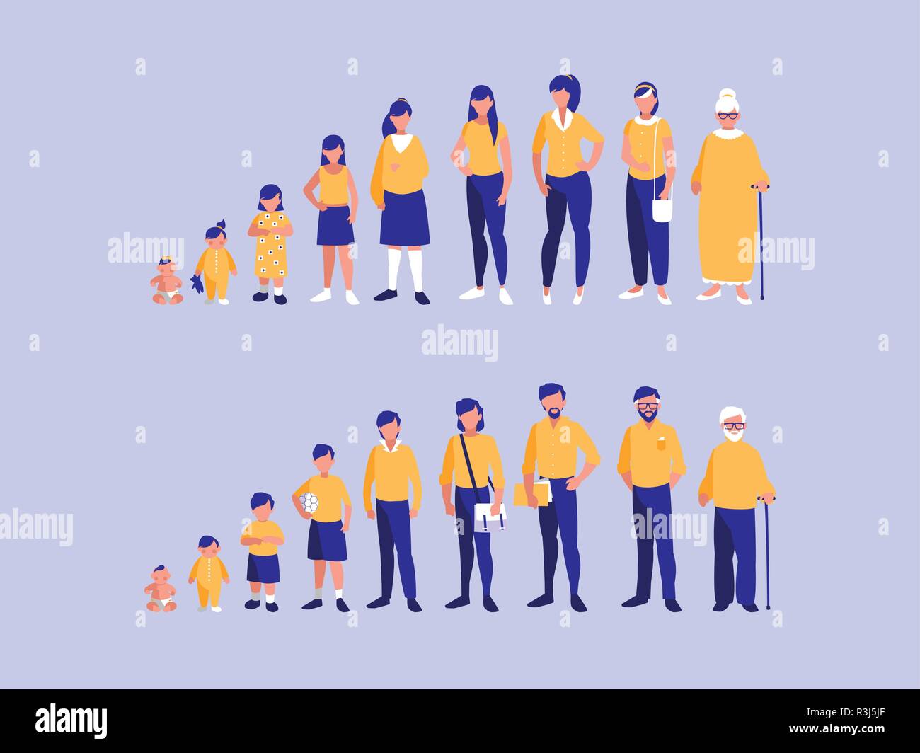 group of family members characters vector illustration design Stock ...