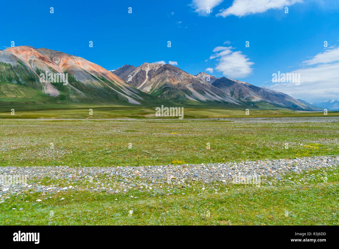 Mountain landscape, Naryn gorge, Naryn Region, Kyrgyzstan Stock Photo ...