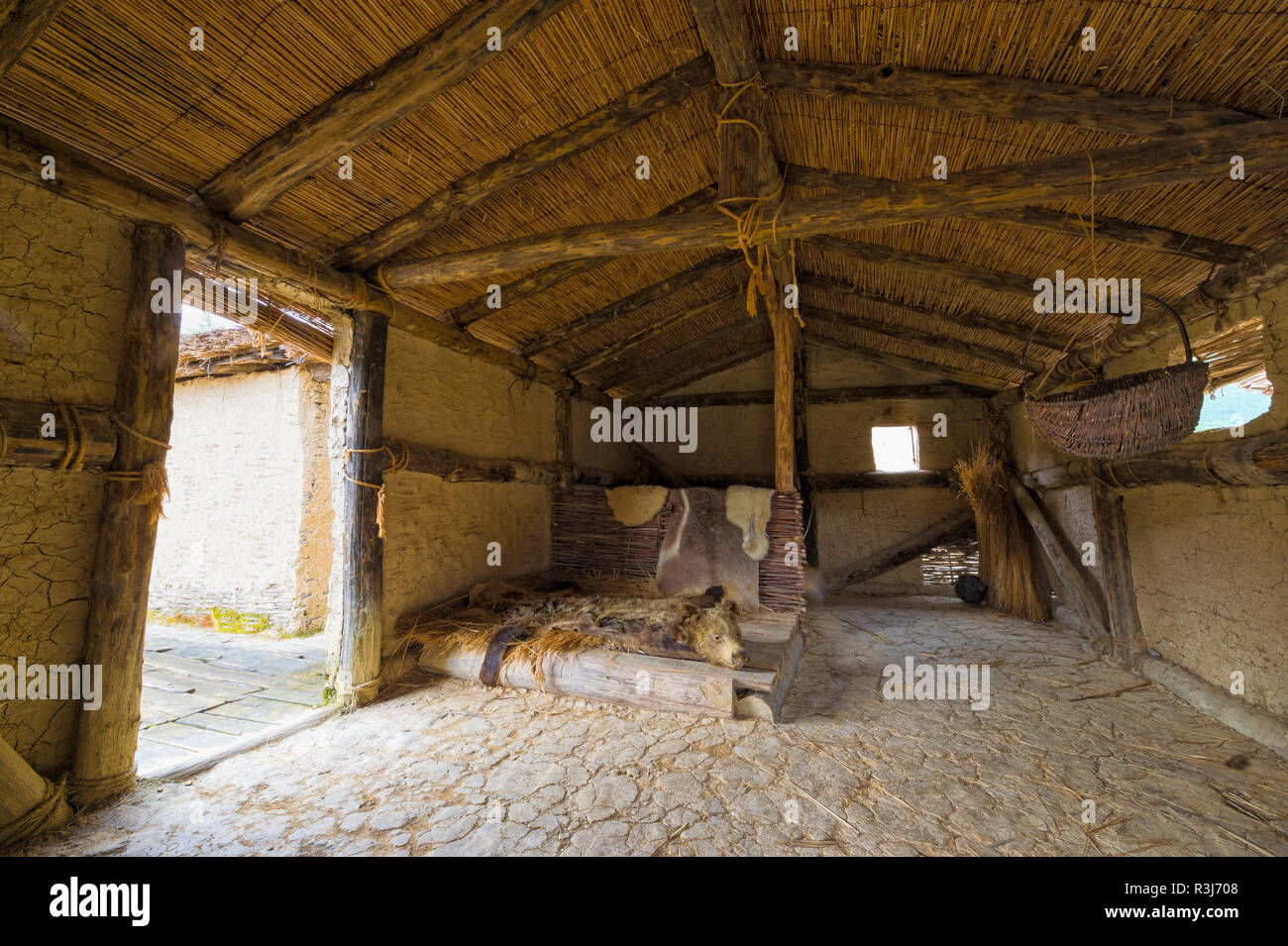 Lacustrine Bay of Bones, Archaeologic museum built on a platform of 10. ...