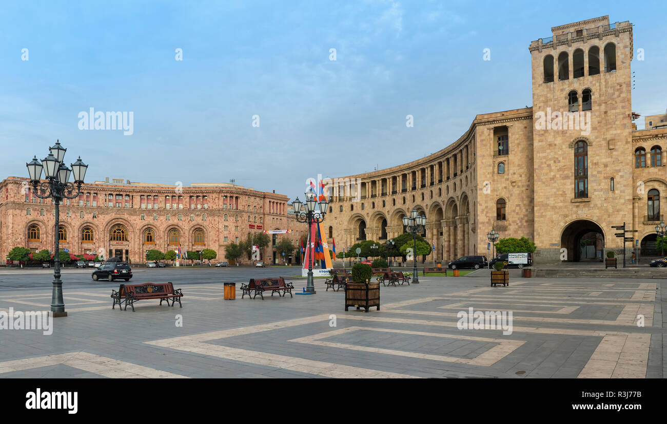 Republic Square, Yerevan, Armenia Stock Photo - Alamy