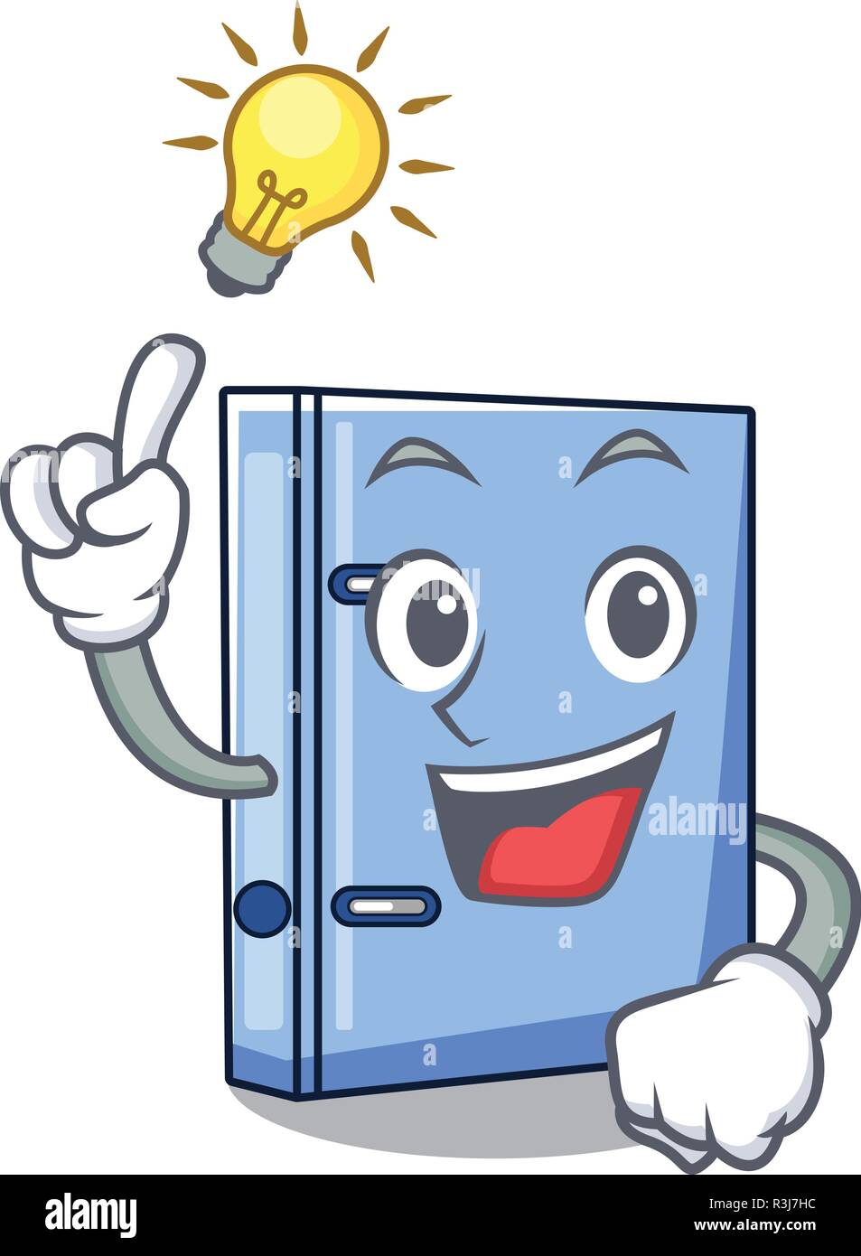 Have an idea office binder file Isolated on cartoon Stock Vector Image ...