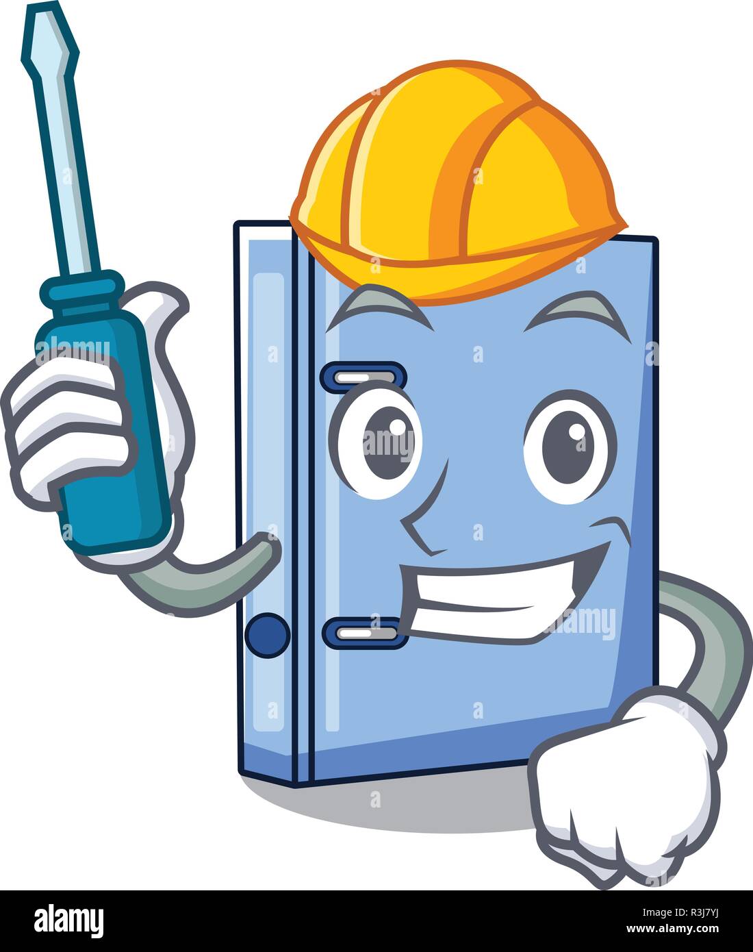 Automotive office binder file Isolated on cartoon Stock Vector Image ...