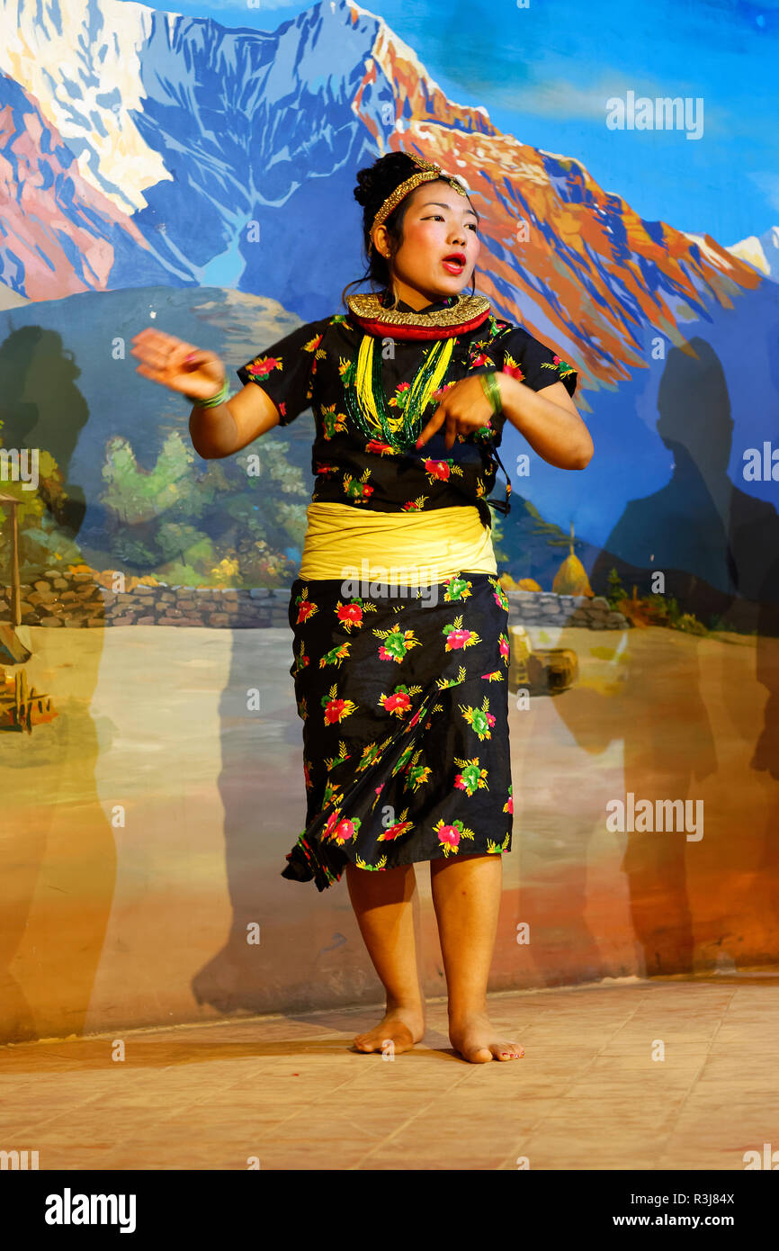 Nepalese traditional dance festival nepal hi-res stock photography and ...
