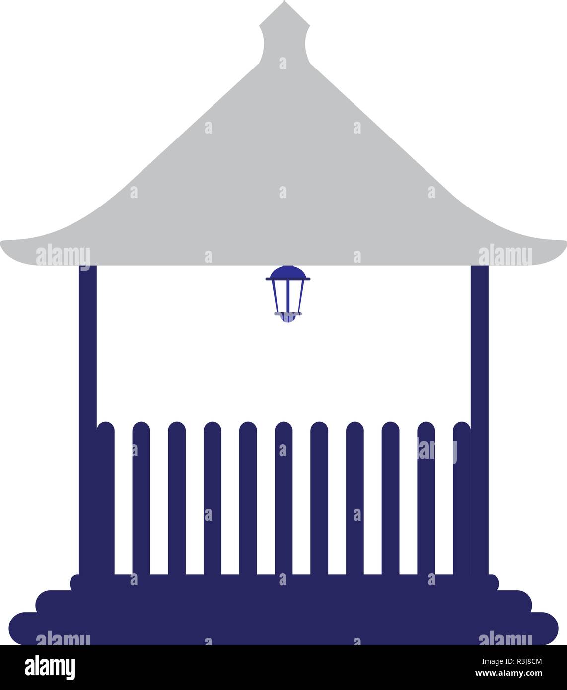 park kiosk icon over white background, vector illustration Stock Vector ...