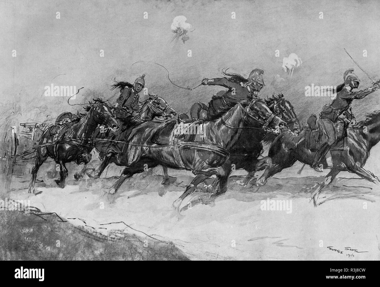 Cavalry charge world war one hi-res stock photography and images - Alamy