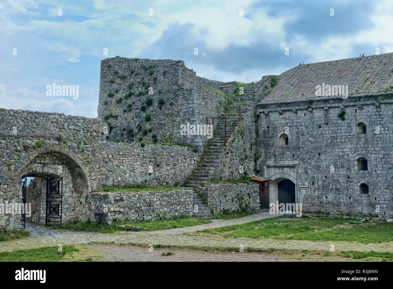 Rozafa castle, Second Inner Courtyard, Shkodra, Albania Stock Photo - Alamy