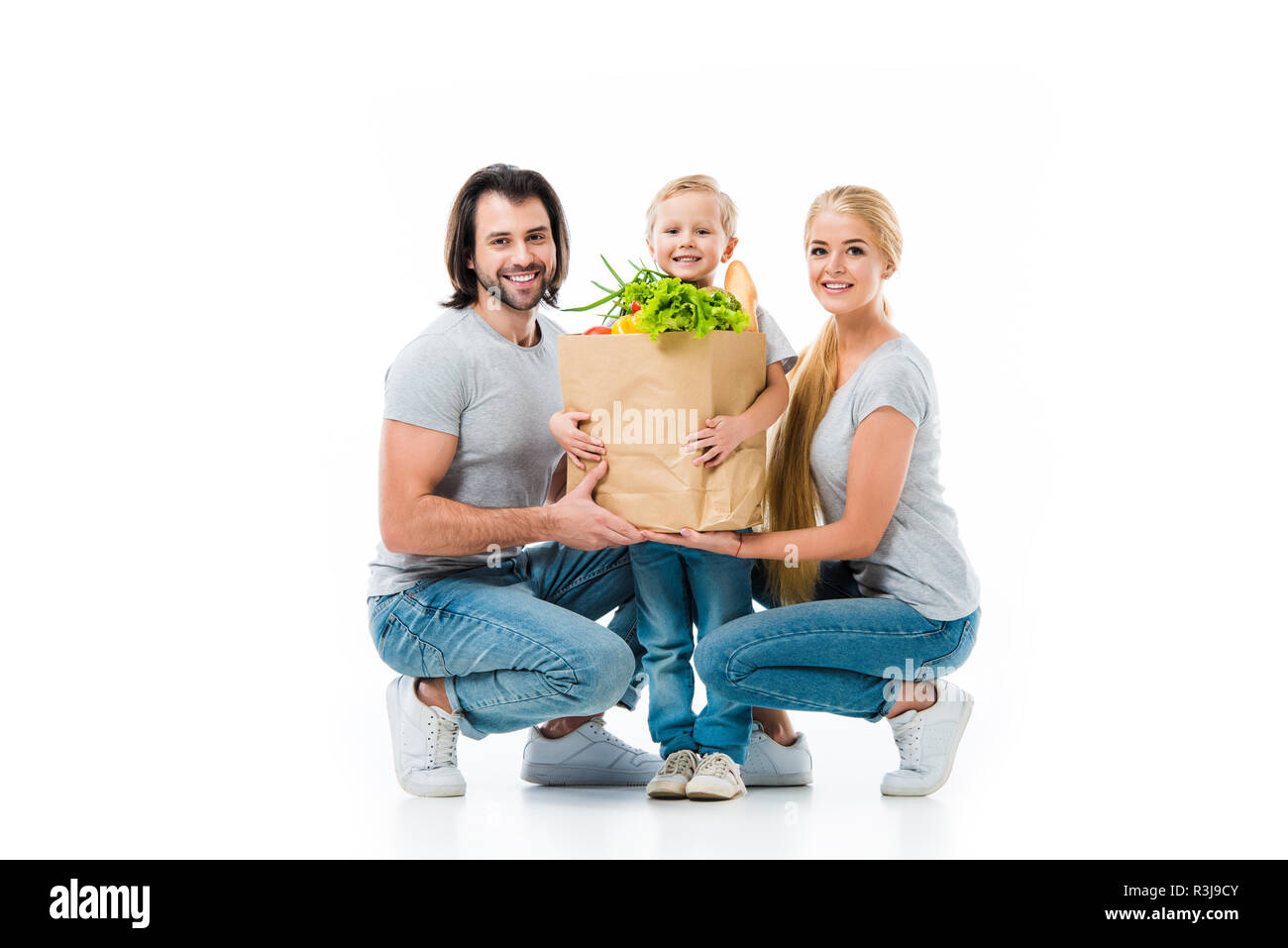 Child grocery bag Cut Out Stock Images & Pictures - Alamy