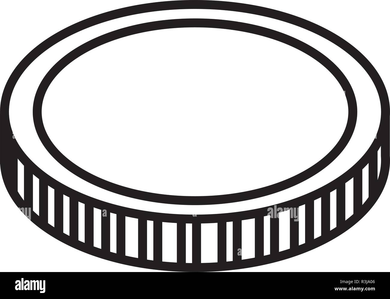 money coin icon over white background, vector illustration Stock Vector ...