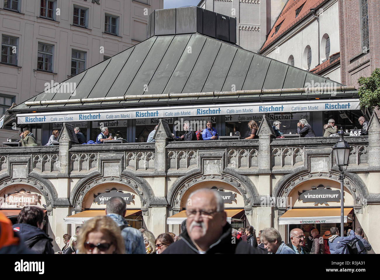 Cafe Rischart on Viktualienmarkt in Munich, viewed here on glorious ...